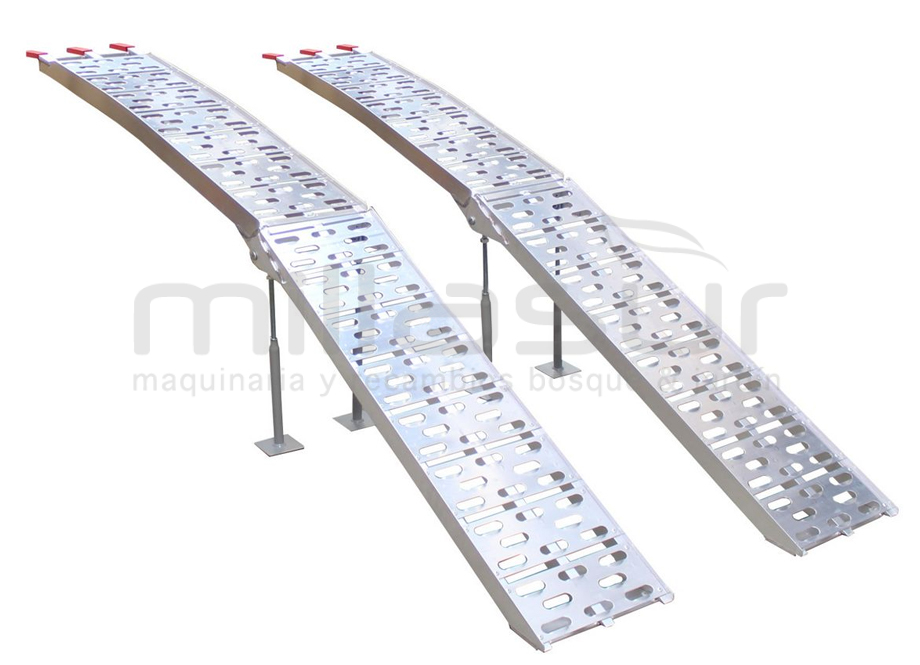 CURVED FOLDING ALUMINUM RAMPS 2260 X 300 ( UP TO 1360 KGS./SET ...